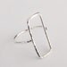 Rectangle Ring Open Rectangle Ring Long Modern Ring Simple
