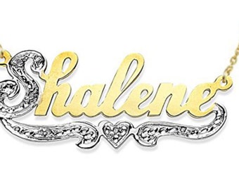 Diamond name plate | Etsy