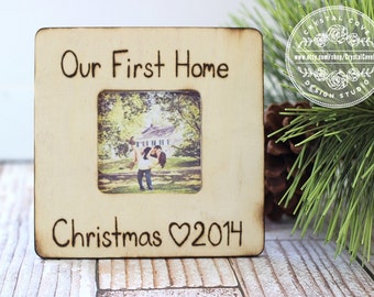 Our First Home GIFT Personalized Picture Frame Custom