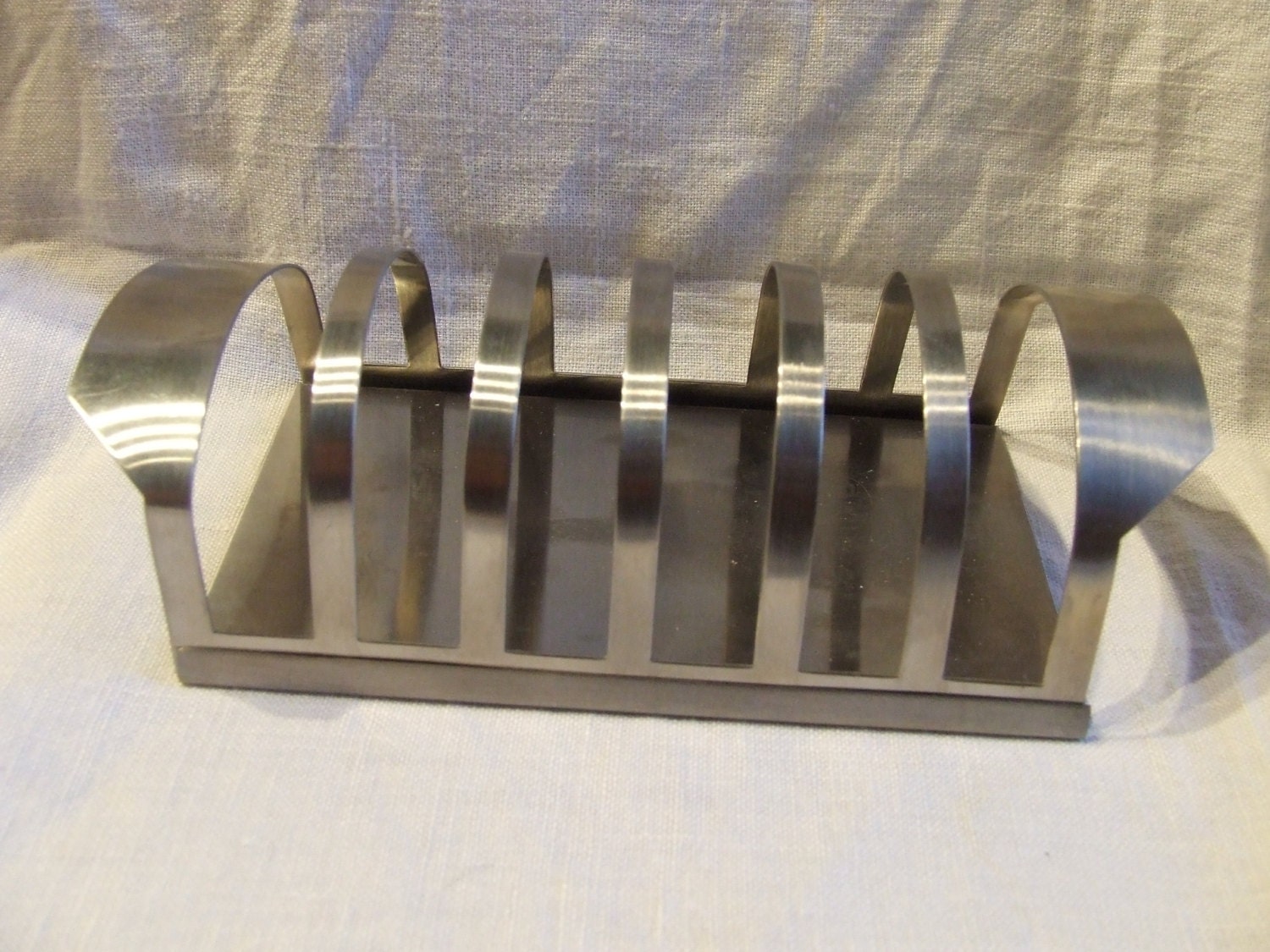 Retro stainless steel toast rack in original box