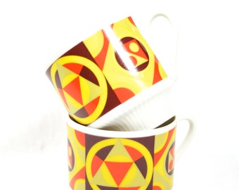 Orange tea cup | Etsy