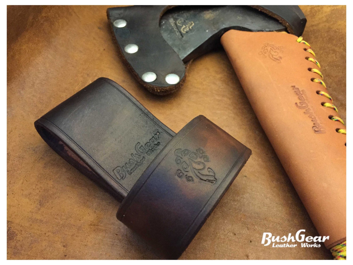 Leather Axe belt loop / Holster