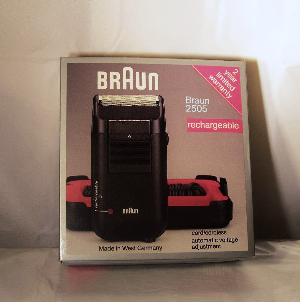 années 1980 Vintage BRAUN rasoir rasoir électrique neuf