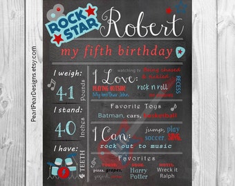 Rockstar birthday | Etsy