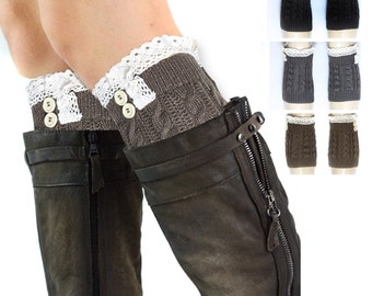 Popular items for knitted boot cuffs on Etsy