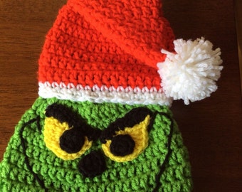 Crochet grinch hat | Etsy