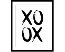 Popular items for xoxo print on Etsy