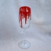 Dripping Blood An exclusive design hand painted Champagne