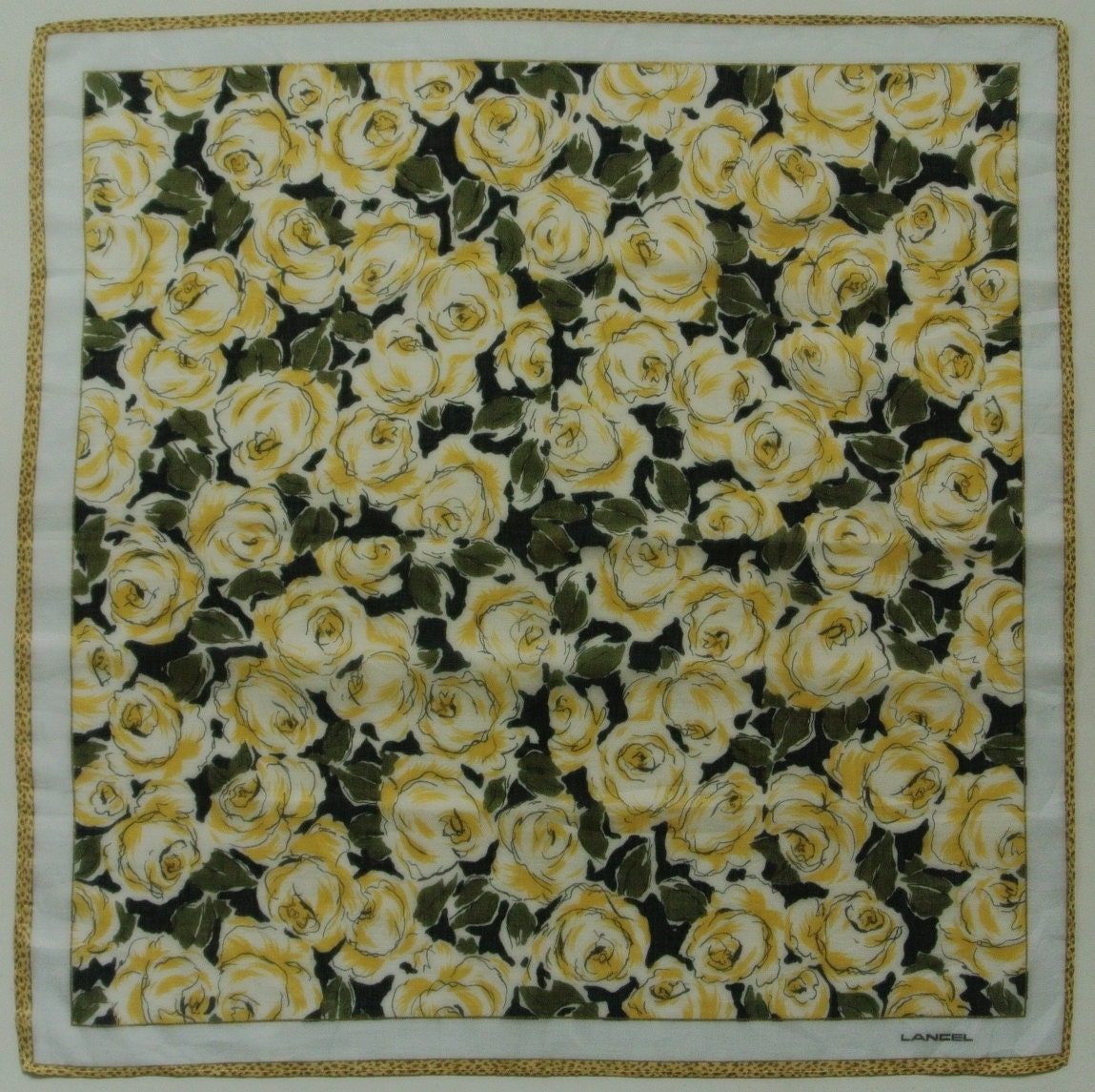 Vintage Lancel Cotton Handkerchief Floral Pattern – Haute Juice
