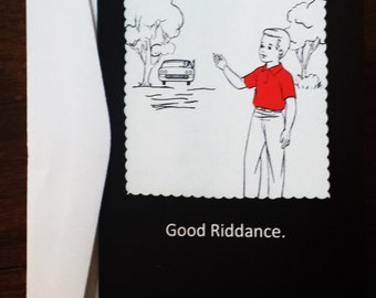 Funny goodbye card | Etsy