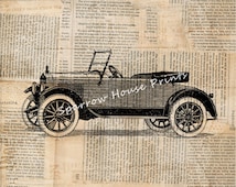 Vintage Art Car Artwork Essex Roadster Print Antique Wall Art with ...
