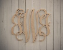 Popular items for custom wood monogram on Etsy