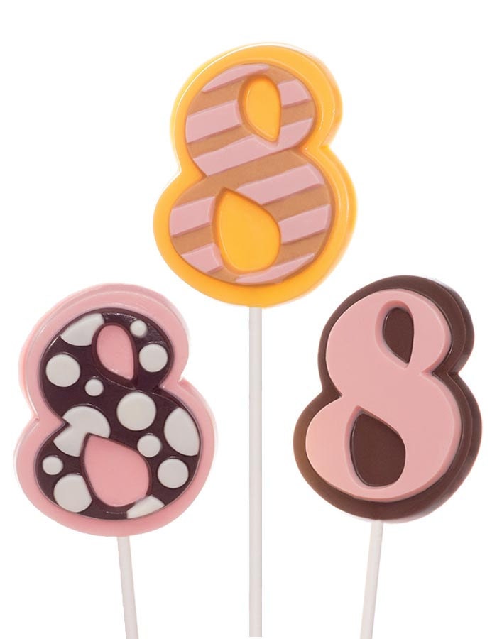 Make 'n Mold Number 8 Chocolate Lollipop Mold