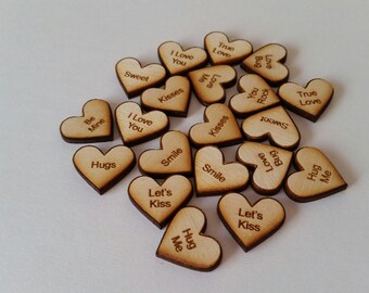 Laser engraved heart | Etsy