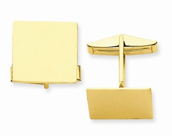 Solid gold cufflinks | Etsy