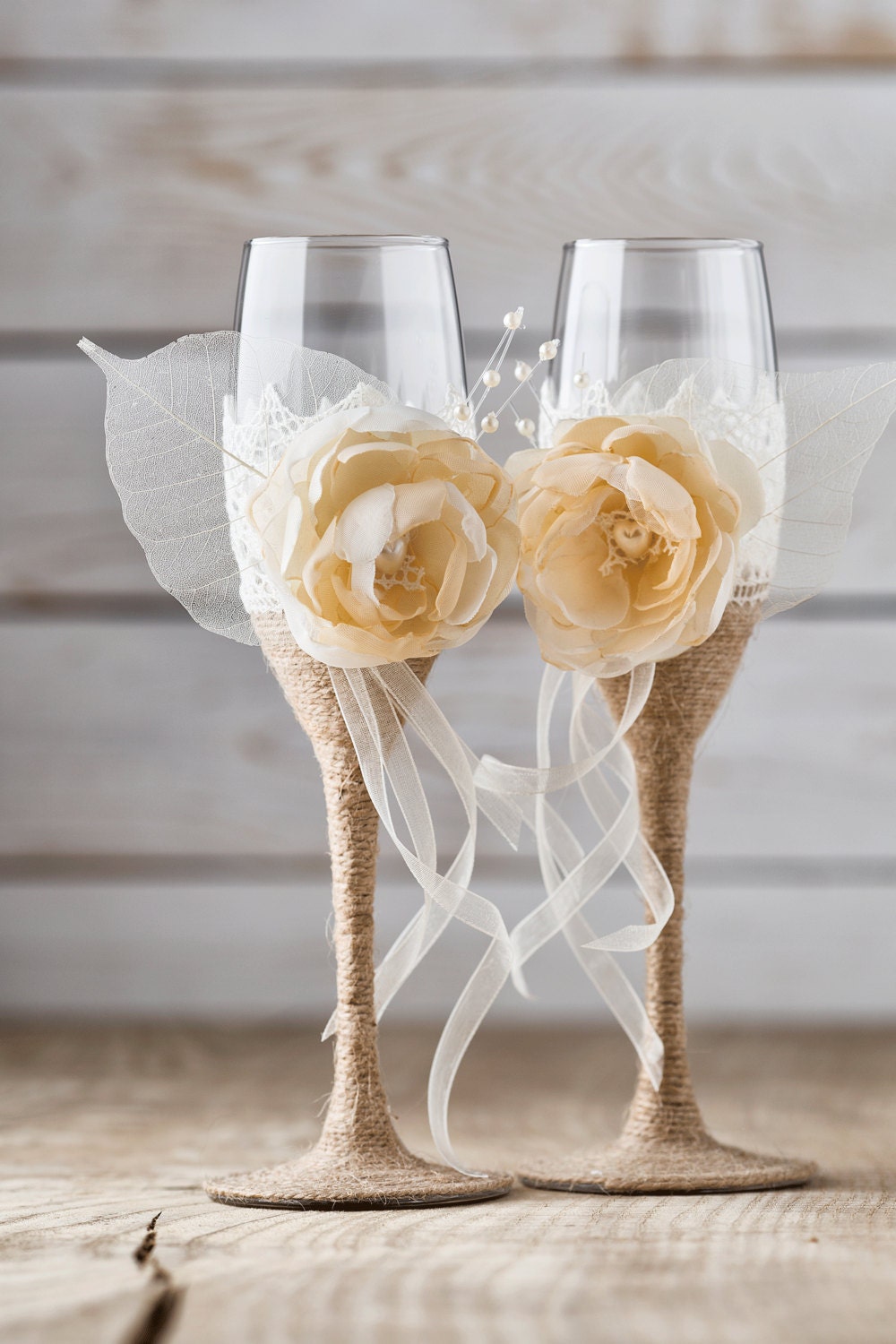 Rustic Toasting Glasses