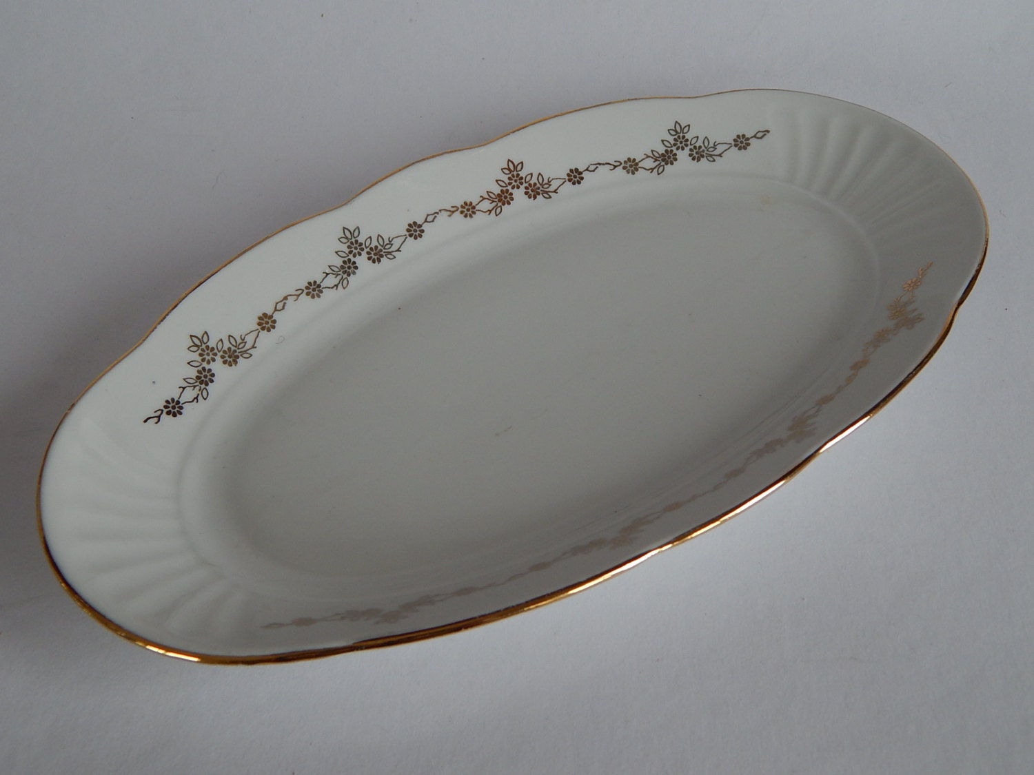 Soviet Vintage Platter, Russian Tableware, Riga Porcelain Factory Made ...