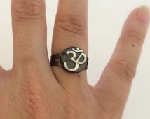 Unique aum ring related items | Etsy