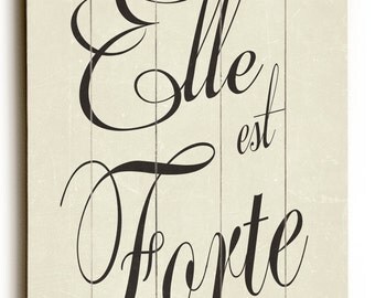 Elle est forte | Etsy