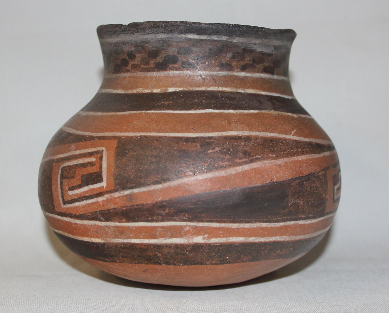 Antique Pottery : Prehistoric Native American Anasazi-Four
