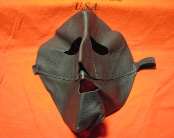 Leather face mask | Etsy