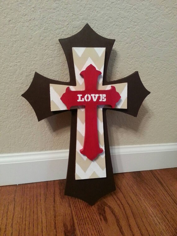 Items similar to 3D Decorative Cross-Simple Design on Etsy