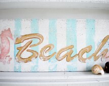 Popular items for wood beach sign on Etsy