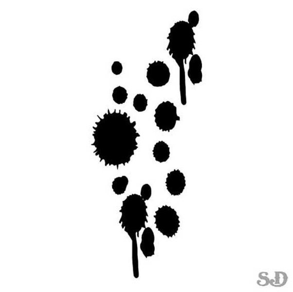 Paint Splatter Paintball Vinyl Decal Sticker 3.75