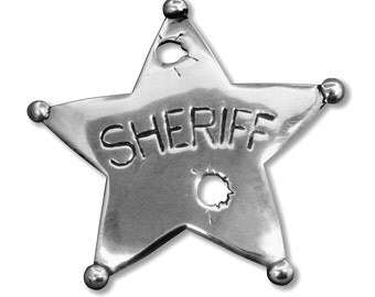 Metal sheriff badge | Etsy