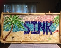 Popular items for custom mosaic sign on Etsy