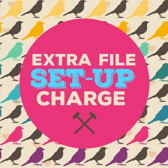Add On _ Extra File Set-Up Charge SIZE CHANGES by LyonsPrints
