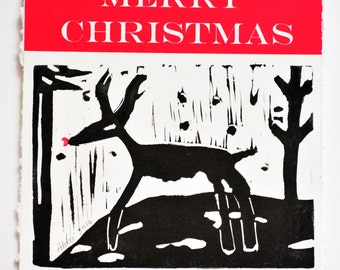 Christmas Card – Original Relief Print