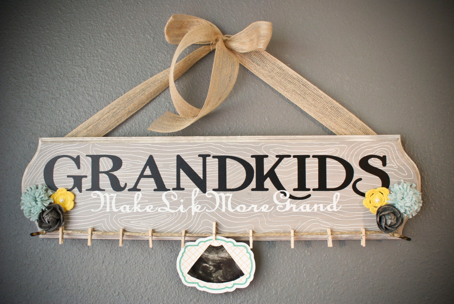 Grandkids Sign Grandchildren Sign Make Life More Grand