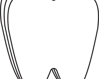 Tooth cut out | Etsy