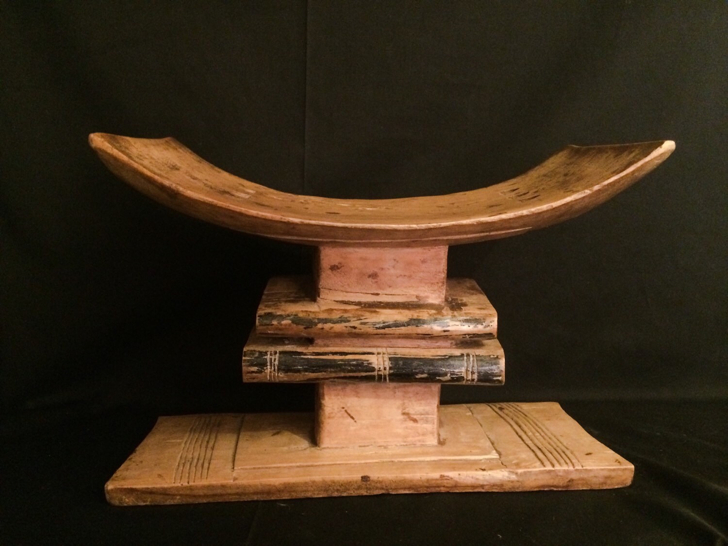 Handmade Ashanti Stool from Ghana West Africa Unusual Form School Books ...