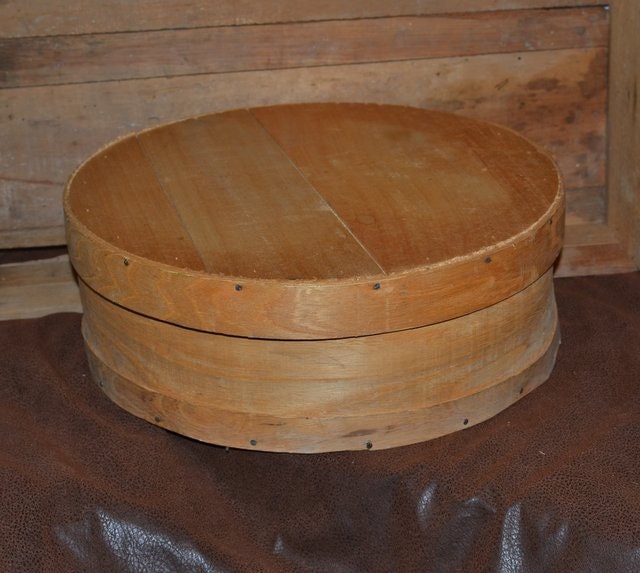 Primitive Wood Cheese Box Large Round Shaker Style – Dufeck’s – Denmark ...