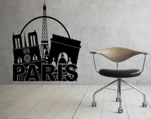 Popular items for french wall decal on Etsy