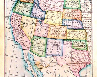 1912 world maps | Etsy