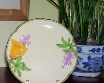 FRANCISCAN POPPY Pattern Bread and Butter Plate