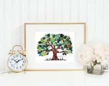 Unique button tree art related items | Etsy