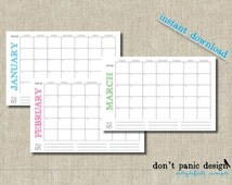 Popular items for rustic calendar on Etsy