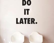 Popular items for just do it later on Etsy