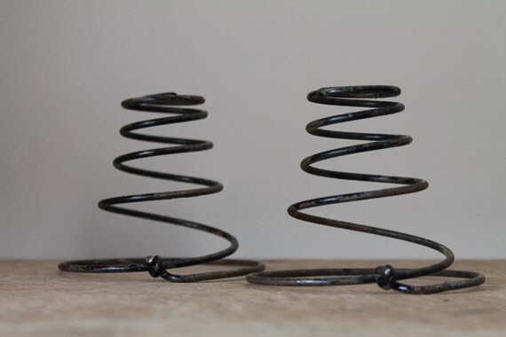 Pair of Antique / Vintage Coil Springs Large by NorthSouthSalvage
