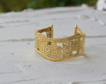 Unique gold filigree bangle related items | Etsy
