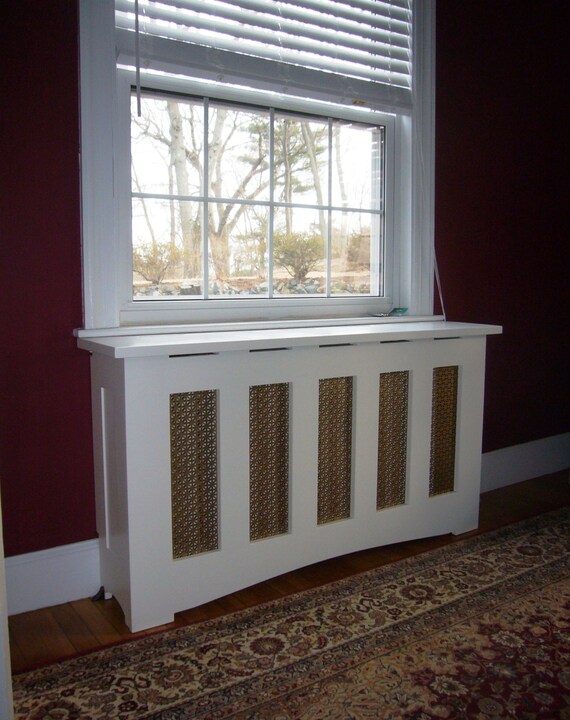 Items similar to Wood radiator cover enclosure - steam, hot water ...