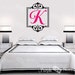 Princess Custom Name Monogram Initial Crown Vinyl Wall Room