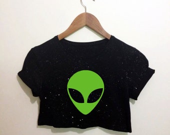 Popular items for alien crop top on Etsy
