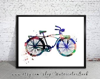 Bicycle painting | Etsy