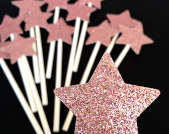 Glitter star toppers | Etsy