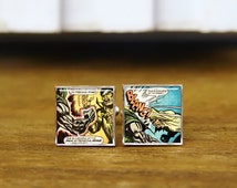 Popular items for comic cufflinks on Etsy